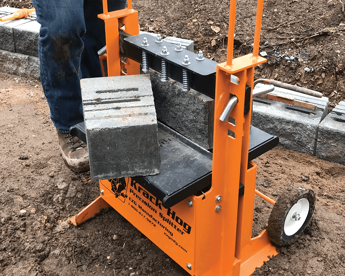 Krack Hog Masonry Block Splitter - Split Edge Pieces with Ease