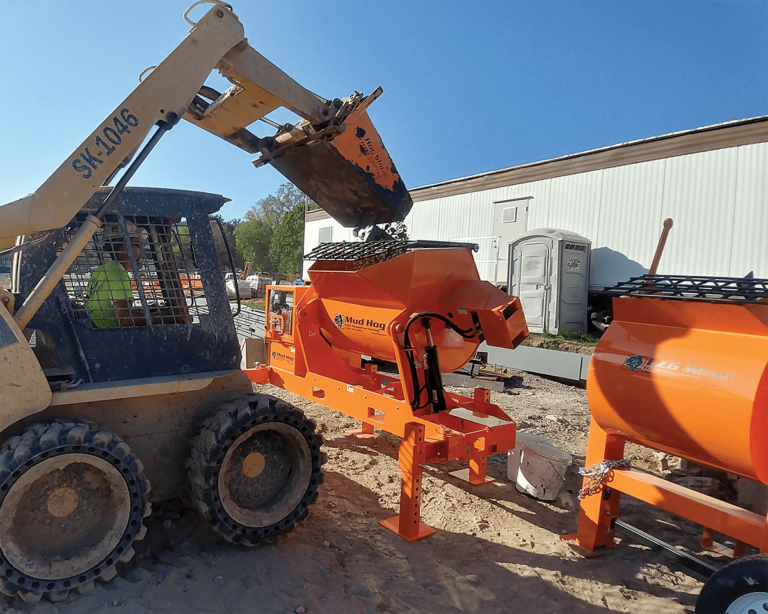 Mud Hog® Hydraulic Mixers for Mortar, Grout and Concrete