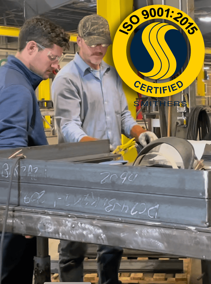 EZG Manufacturing's QMS is ISO 9001:2015 with Design Certified